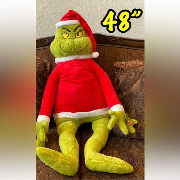 Holiday | The Grinch Who Stole Christmas Jumbo Plush 48 The Grinch Is ...